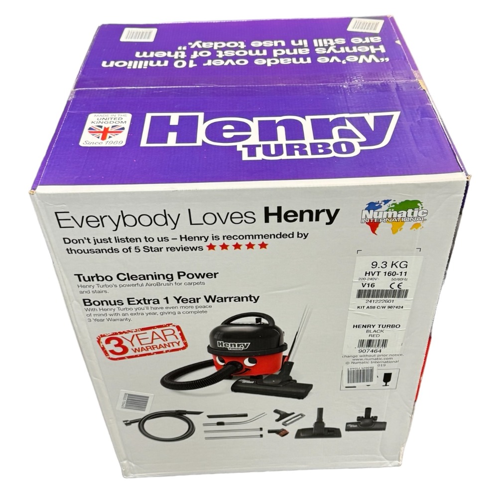 New Henry Turbo Vacuum Cleaner & AiroBrush Head, Microfresh Filtration ...